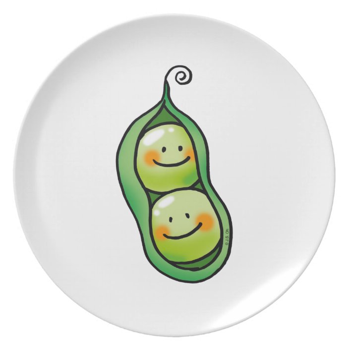 Two peas in a pod plate | Zazzle.com