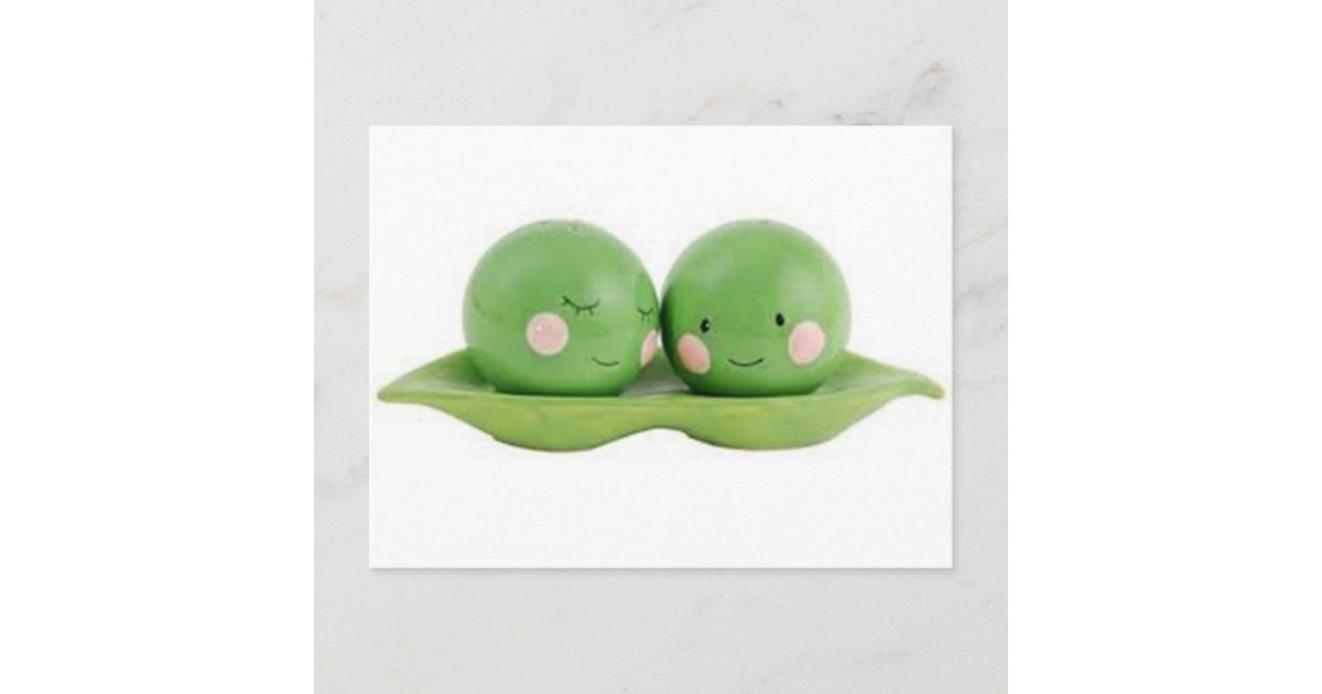 Two Peas in a Pod Postcard | Zazzle