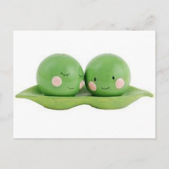 Two Peas in a Pod Postcard | Zazzle