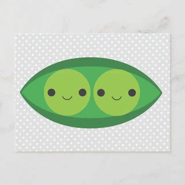 Two Peas in a Pod Postcard | Zazzle