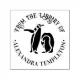 Two Penguins Silhouette “From the Library of” Name Self-inking Stamp ...