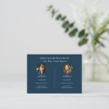 Two Person Blue Custom QR Code Photo Real Estate Business Card | Zazzle