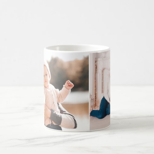Two Photo Classic Mug | Zazzle