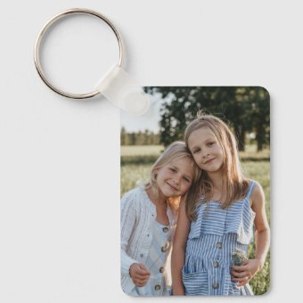 Two Photo Custom Double Sided Keychain | Zazzle