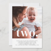 Two Photo First Birthday Invitation | Zazzle