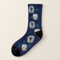 Two Photo Pet Circle Pattern Socks | Zazzle