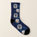 Two Photo Pet Circle Pattern Socks | Zazzle