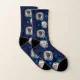 Two Photo Pet Circle Pattern Socks | Zazzle