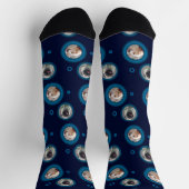 Two Photo Pet Socks Circle Pattern | Zazzle