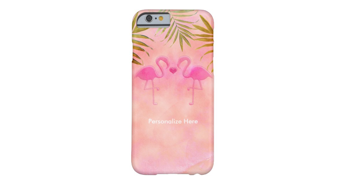 Two Pink Flamingos Watercolor Tropical Phone Case | Zazzle