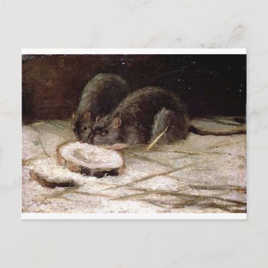 Two Rats by Vincent van Gogh Postcard | Zazzle.com