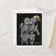 Two Skeletons Talking postcard | Zazzle