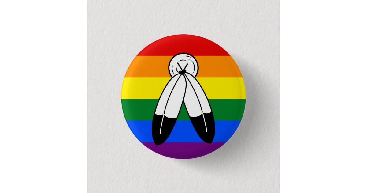 Two Spirit LGBT Pride Flag Badge Button | Zazzle