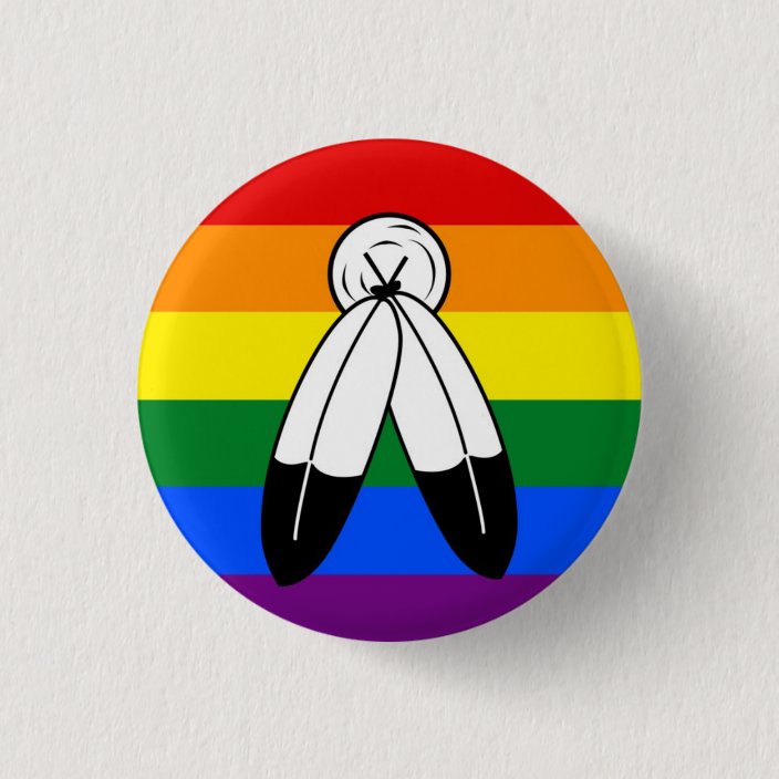 Two Spirit LGBT Pride Flag Badge Button | Zazzle.com