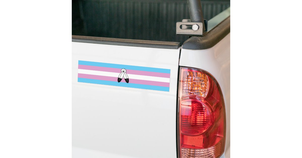 Two-Spirit Trans Pride Flag Bumper Sticker | Zazzle