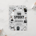 Two Spooky Ghost Halloween 2nd Birthday party Invitation | Zazzle