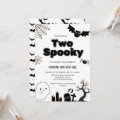 Two Spooky Halloween Second birthday party Invitation | Zazzle