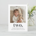 Two - Square Photo Birthday Invitation | Zazzle