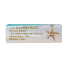 Two Starfish Ocean Beach Return Address Labels | Zazzle