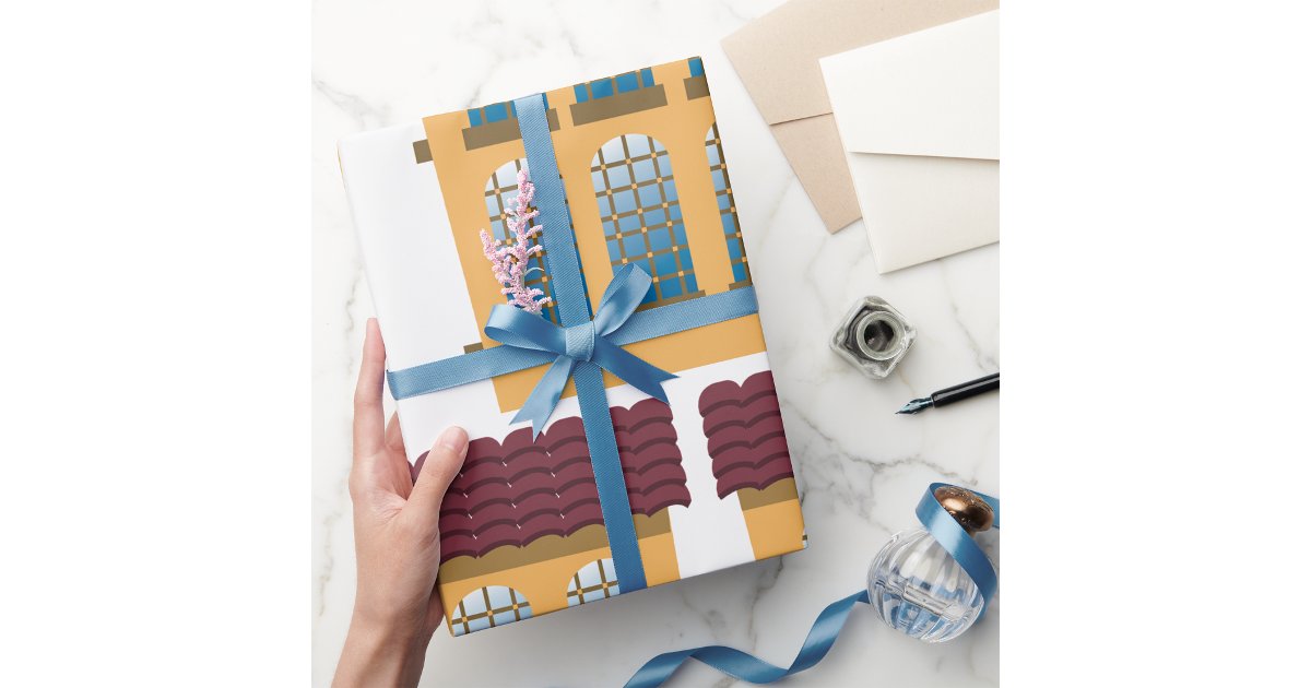 Two Storey House Wrapping Paper | Zazzle