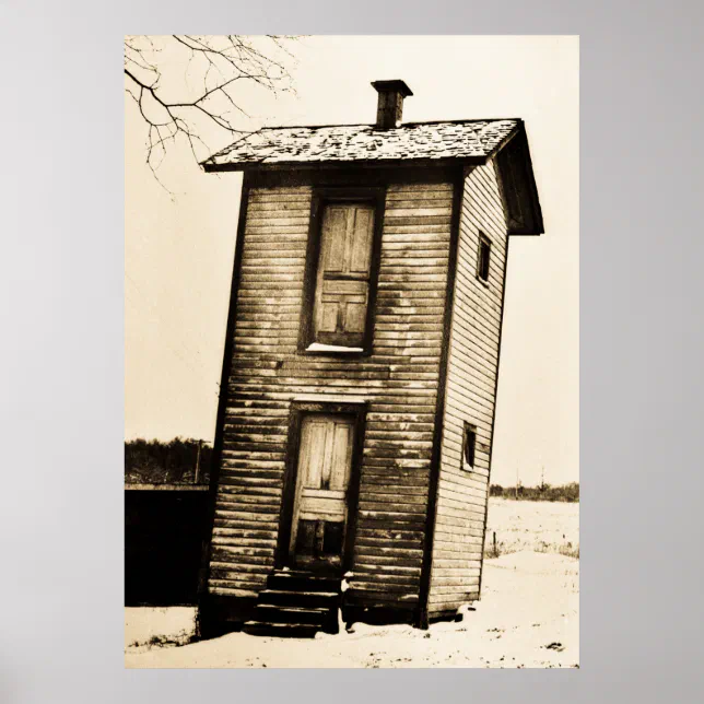 Two Story Outhouse Poster | Zazzle