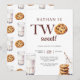 Two Sweet Milk and Cookies 2nd Birthday Invitation | Zazzle