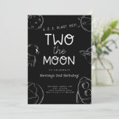 Two the Moon Invitation | Zazzle