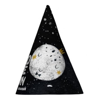 Two the Moon Kids Birthday Party Party Hat | Zazzle