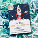 Two the Moon Rocket Ship 2nd Birthday Photo Invitation | Zazzle
