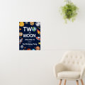 Two The Moon Space 2nd Birthday Party Welcome Sign | Zazzle
