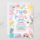 Two The Pool Summer 2nd Birthday Pool Party Invitation | Zazzle