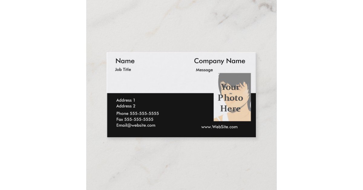 Two-Tone Business Card | Zazzle
