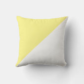 Two Tone Diagonal Light Yellow Throw Pillow | Zazzle