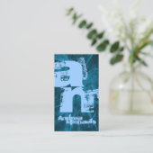 Two Tone Monogram Business Card | Zazzle