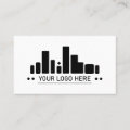 Two Tone Purple Your Profile Photo & Logo Business Card | Zazzle