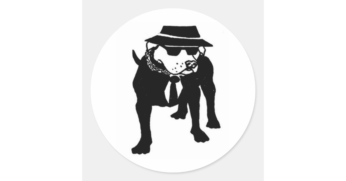 Two Tone Ska Dog Classic Round Sticker | Zazzle