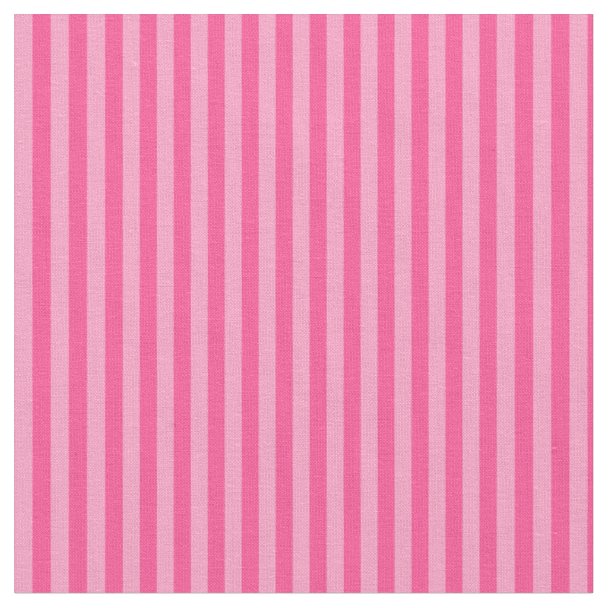 Pink Striped Craft Fabric | Zazzle