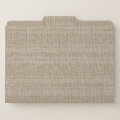Two Tones Beige Faux Linen File Folder | Zazzle