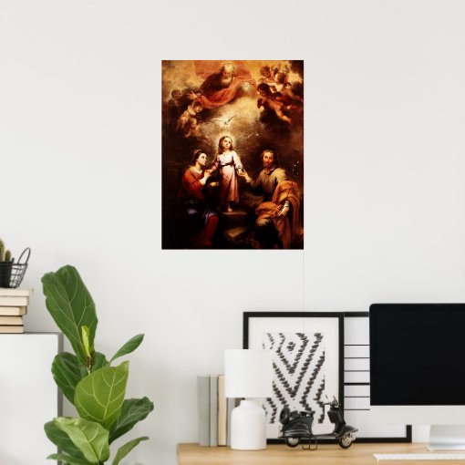 Two Trinities - The Holy Family - Murillo Poster | Zazzle