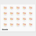 Two-tti Frutti Cutie Fruit 2nd Birthday Thank You Classic Round Sticker ...