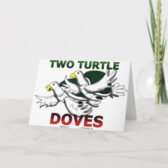 Two Turtle Doves Holiday Card | Zazzle