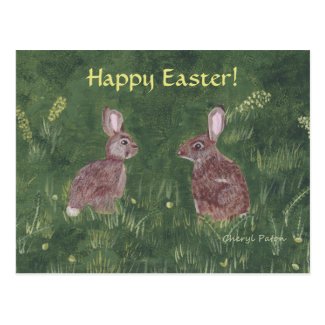 Art on Products: Happy Easter Postcards