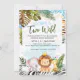 Two Wild Theme Birthday Invitation | Zazzle