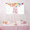 Two Wild Wildflower Second 2nd Birthday Party Banner | Zazzle
