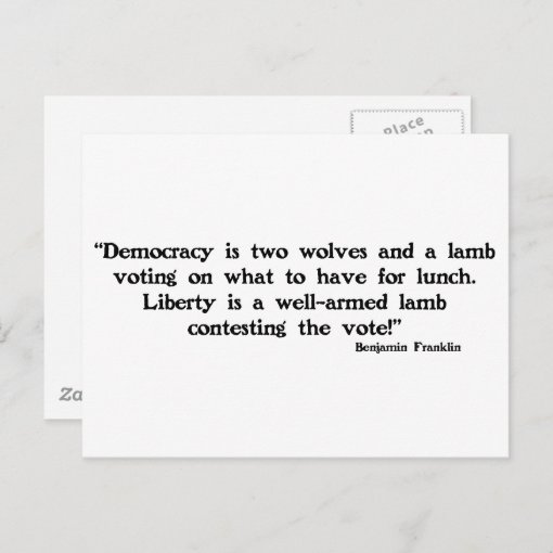 Two Wolves and a Lamb Postcard | Zazzle