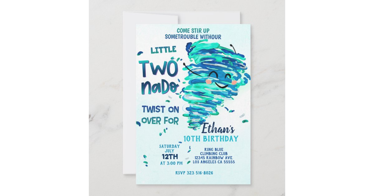 twonado Invitation | Zazzle