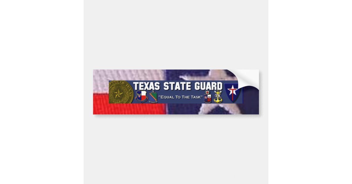 TX flag square, TXSG License plt full Bumper Sticker | Zazzle