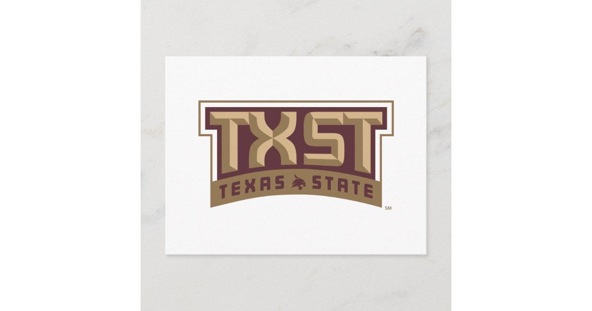 TXST Logo Postcard | Zazzle