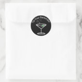 TYB Martini Logo Classic Round Sticker | Zazzle