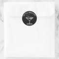 TYB Martini Logo Classic Round Sticker | Zazzle